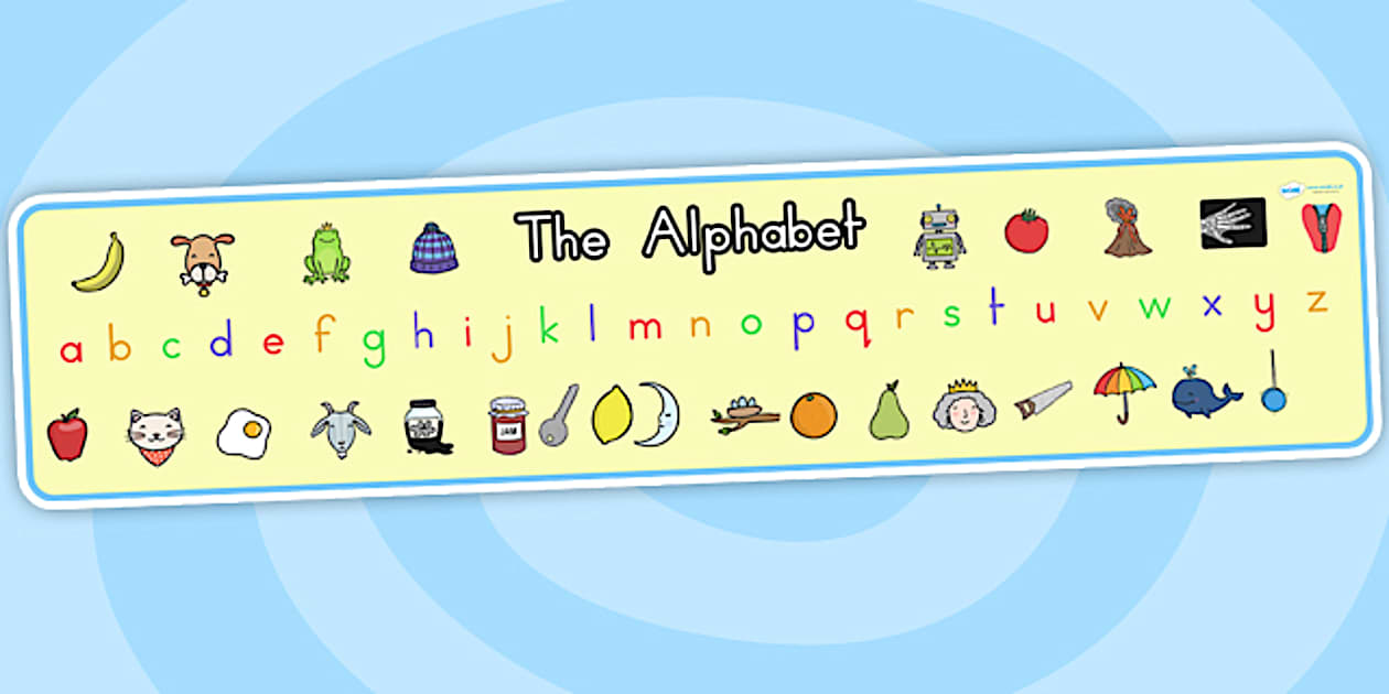 Alphabet Display Banner - ESL Alphabet Resources - Twinkl