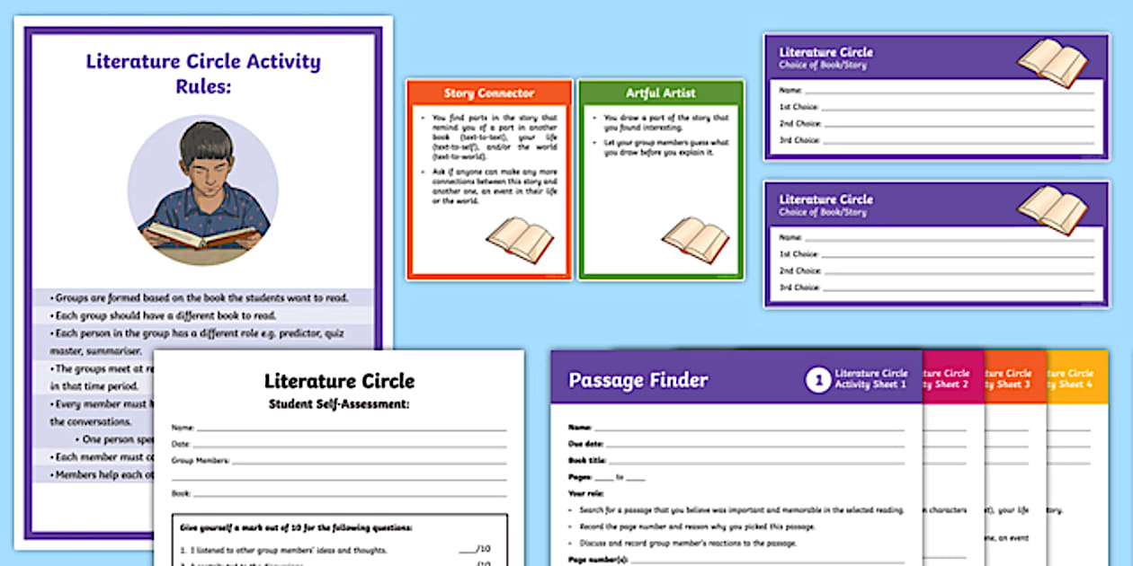 Editable Literature Circle Pack (teacher made) - Twinkl