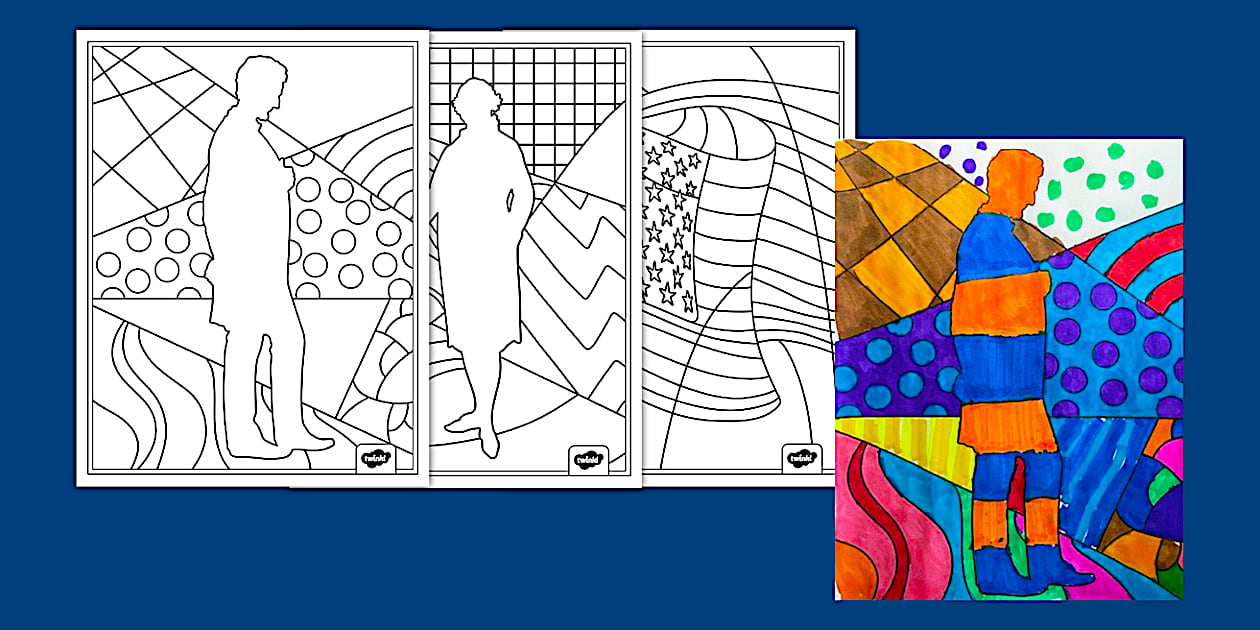Pop Art Presidents Day Art Worksheet for Kids | Twinkl USA