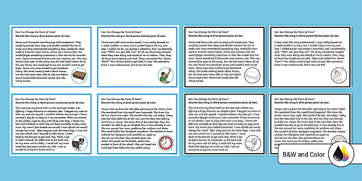 Point of View Task Cards (Hecho por educadores) - Twinkl