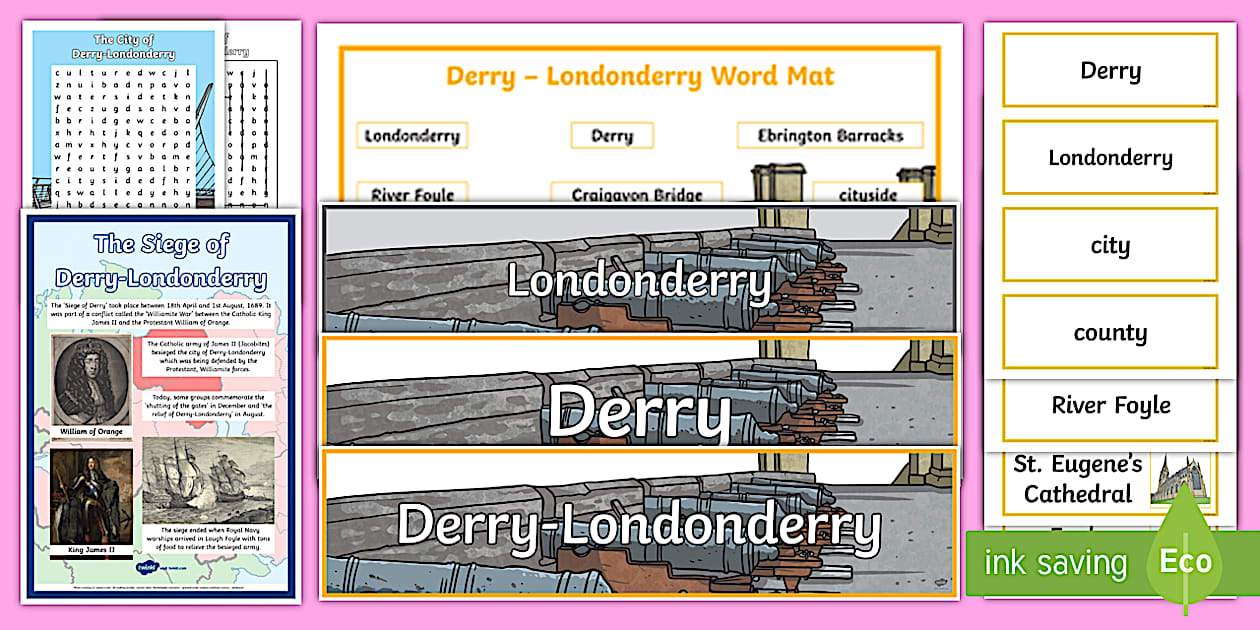 The City of Derry-Londonderry Lesson Teaching Pack - Twinkl