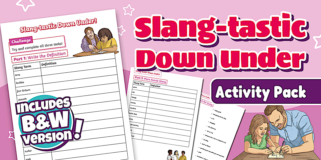 Slang-tastic Down Under Activity Pack