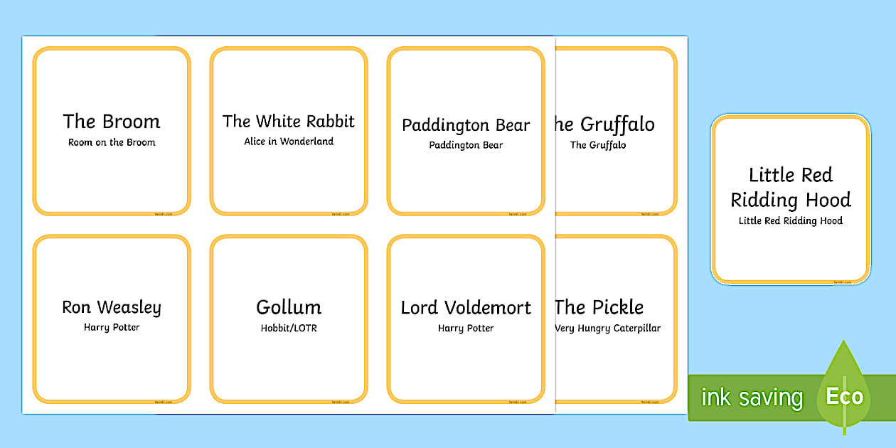 I Love Reading: Card on Your Face Game (teacher made)