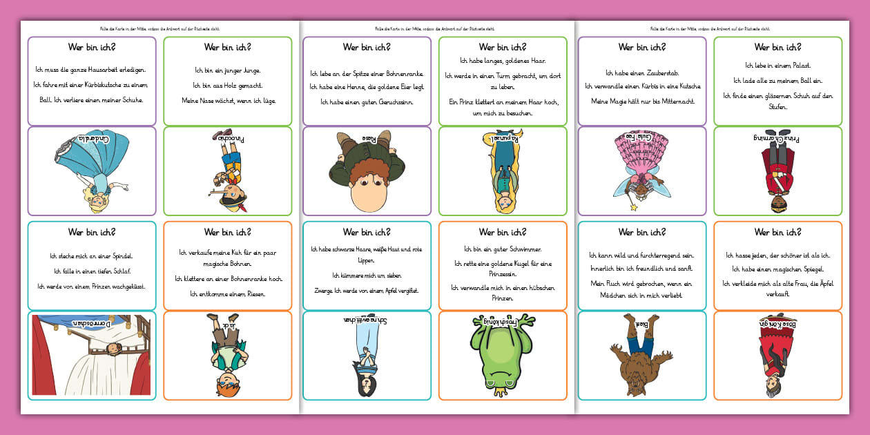 Märchen: Wer bin ich? - Spiel (Teacher-Made) - Twinkl