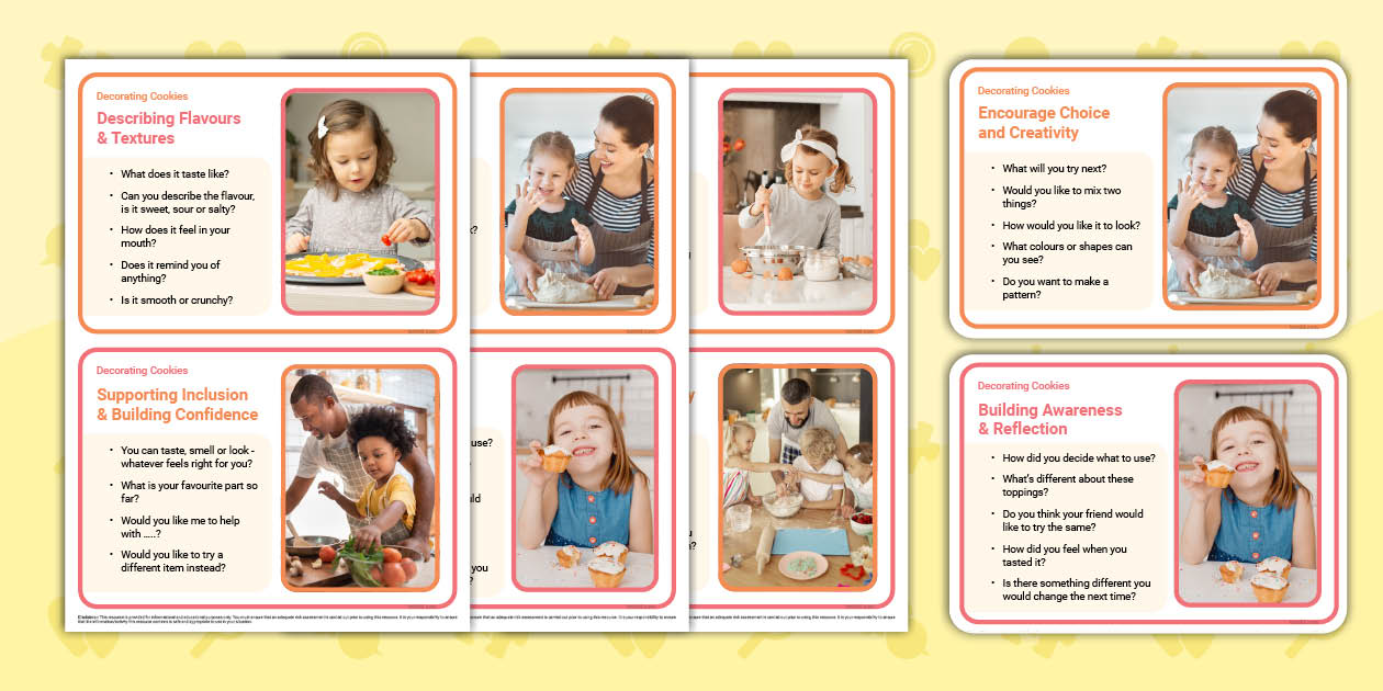 Prompt Cards for Decorating Cookies (teacher made) - Twinkl