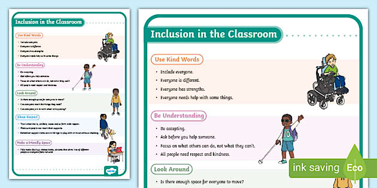 Inclusion in the Classroom (teacher made) - Twinkl
