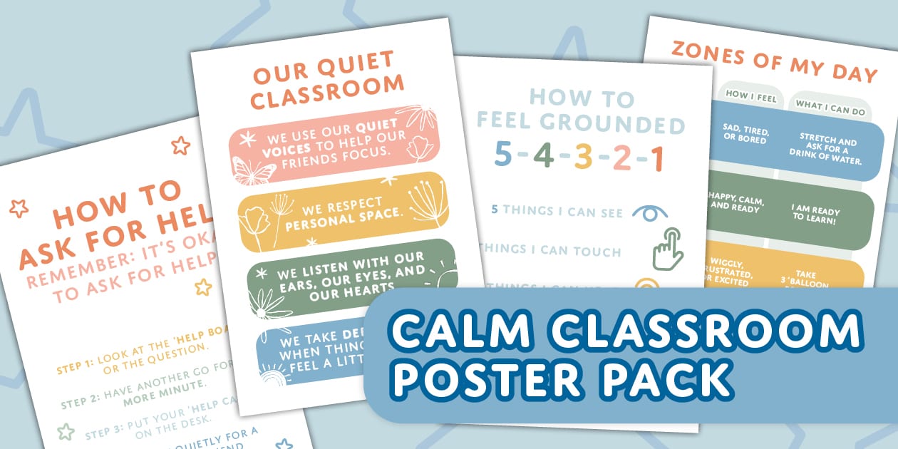 Calm Classroom Poster Pack