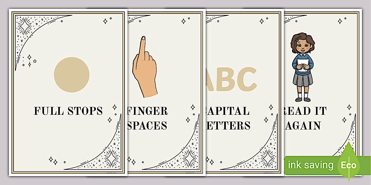 Celestial Themed Writing Prompt Display Posters - Twinkl