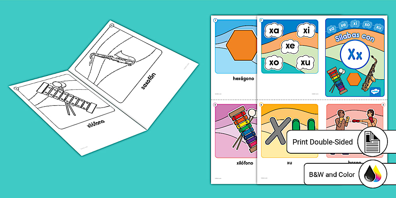 Libros fonéticos - Sílabas con Xx (teacher made) - Twinkl