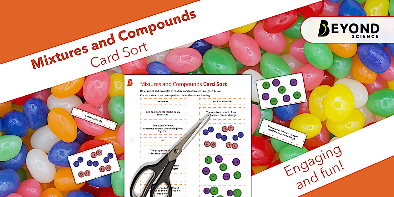 Mixtures and Compounds Card Sort | Science | Beyond