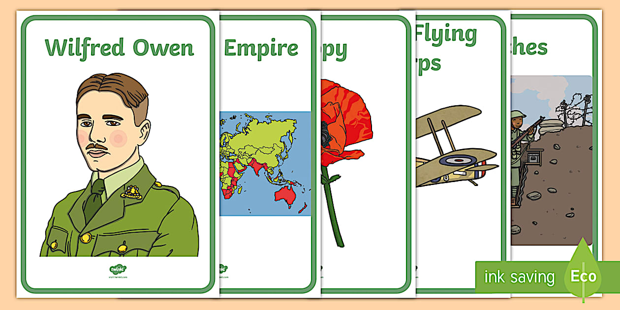 Precursive First World War Display Posters (teacher made)
