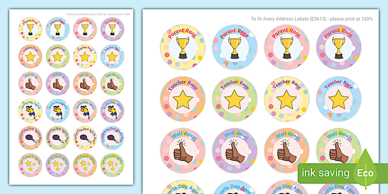 Sports Day Sticker Pack (Teacher-Made) - Twinkl