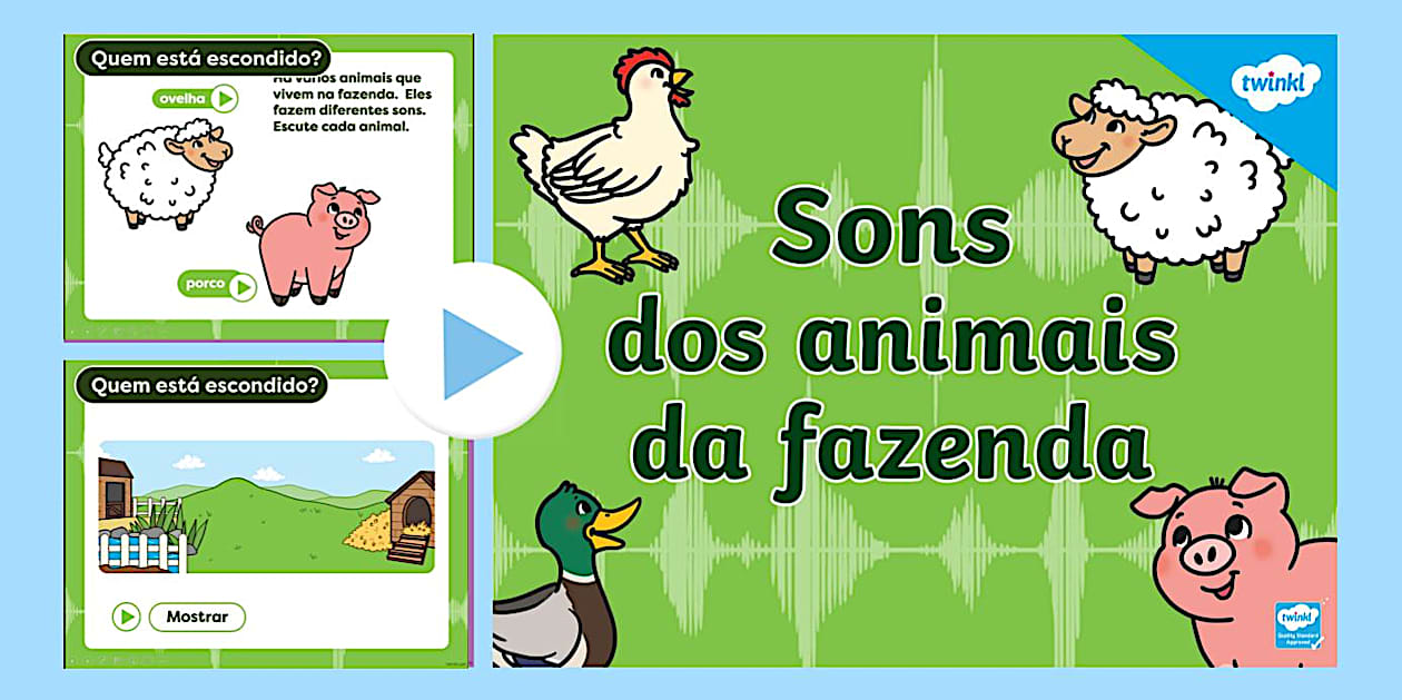 Sons dos animais da fazenda - PowerPoint (teacher made)