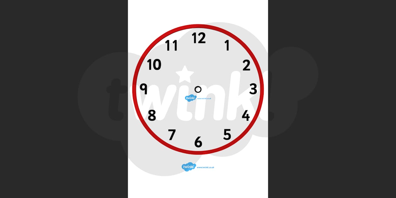 analogue clock blank