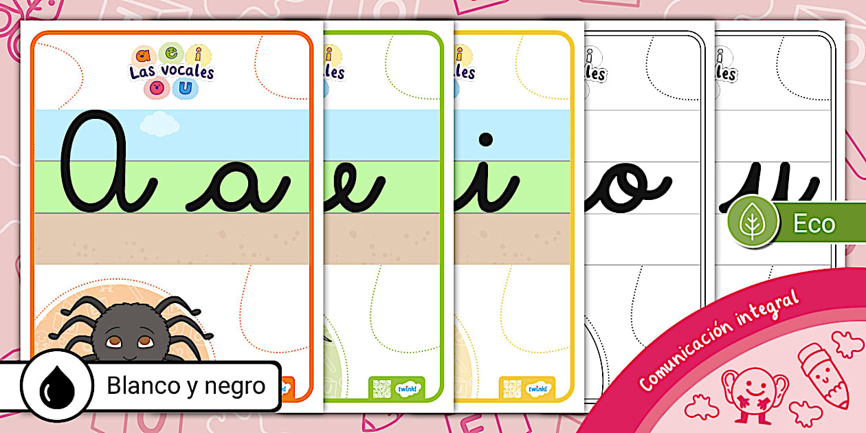 Póster: Las Vocales (Hecho por educadores) - Twinkl