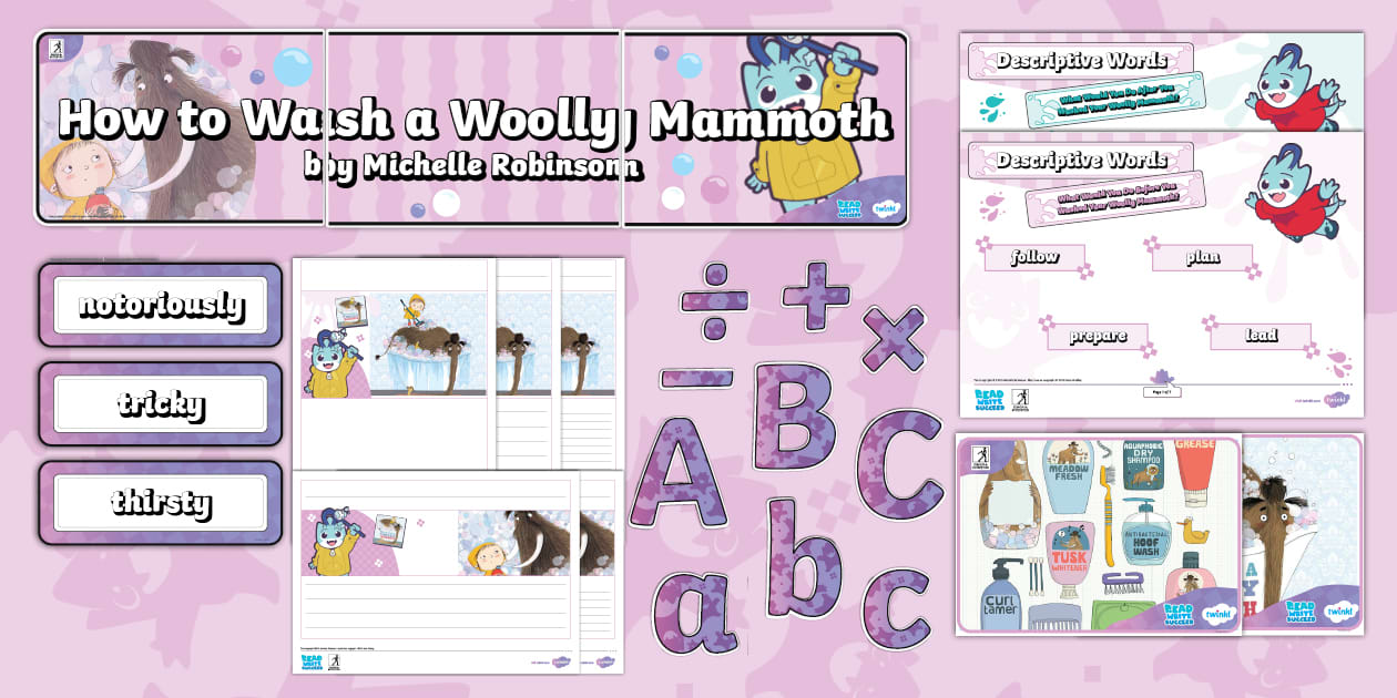 FREE! - How to Wash a Woolly Mammoth Additional Resources Pack