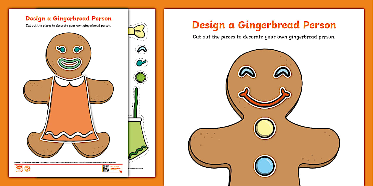 The Gingerbread Man Cutting Skills Activity | Twinkl