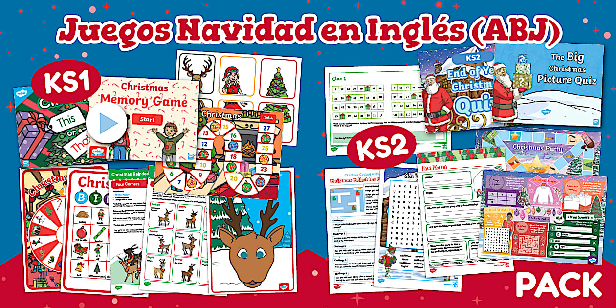 Pack: Juegos Navidad en Inglés (ABJ)