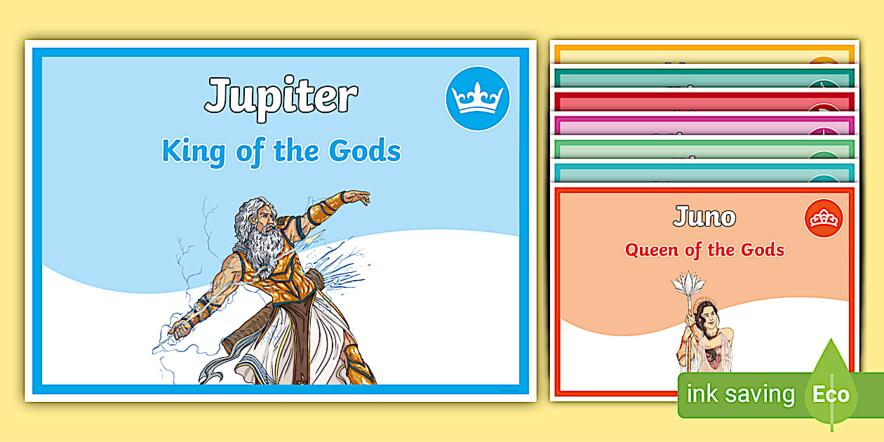 Editable Roman Gods Table Group Signs 1-Sided - Twinkl