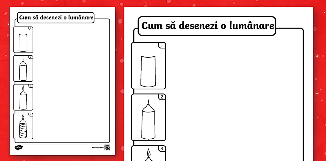 Cum să desenezi o lumânare – Desen pentru începători