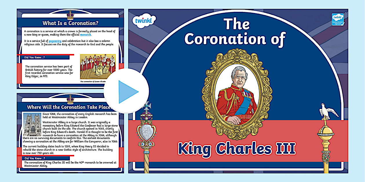 KS2 The Coronation of King Charles III PowerPoint - Twinkl