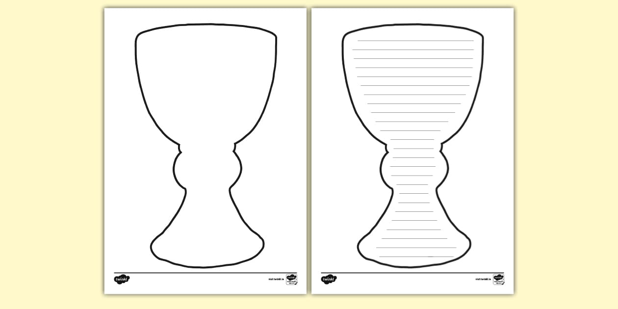 Chalice Writing Template - Twinkl Writing (teacher made)