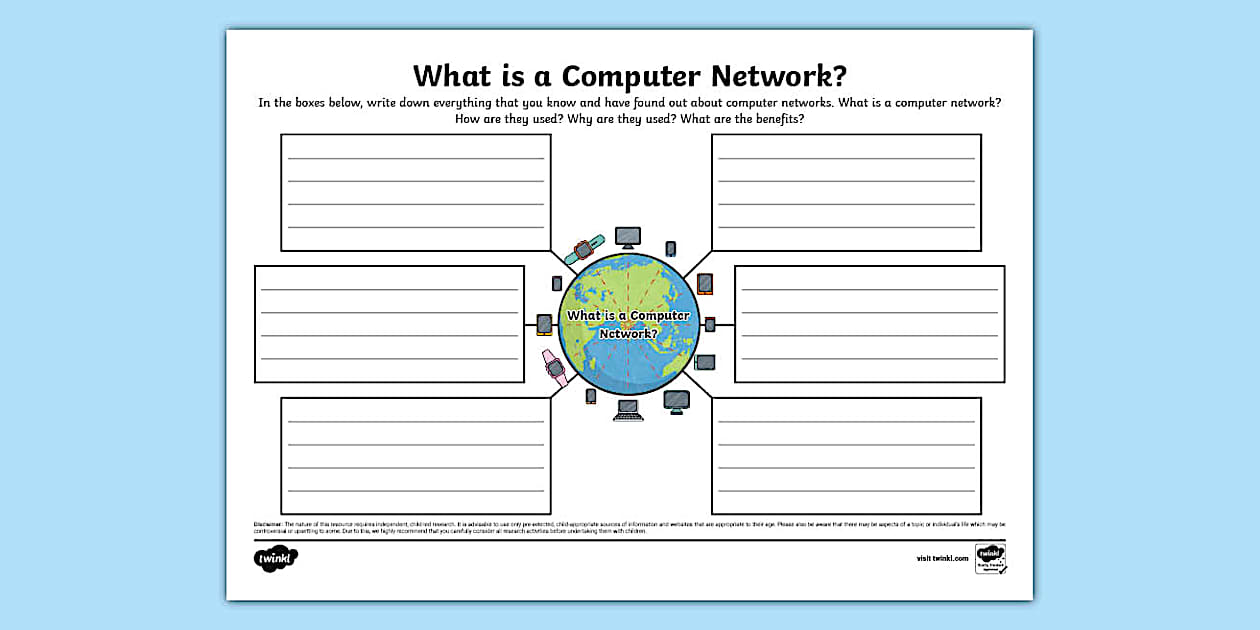What is a Computer Network? Mind Map (Teacher-Made) - Twinkl