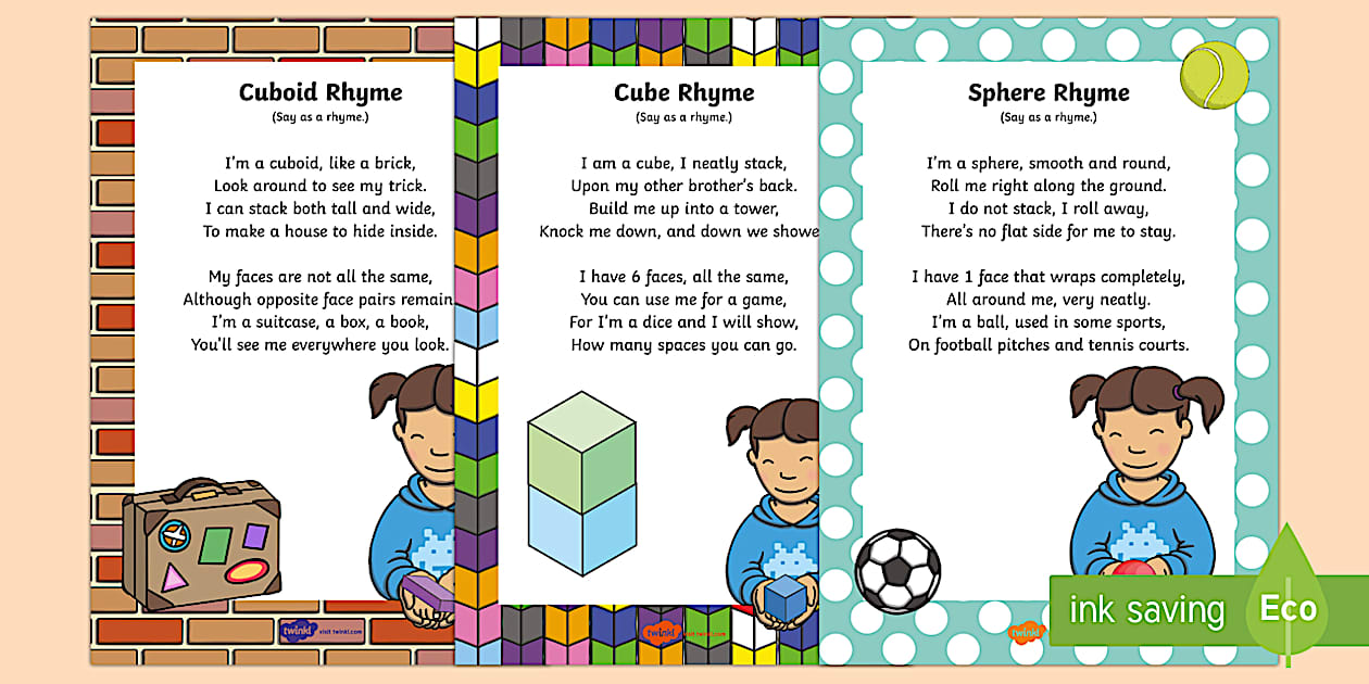 Maths: 3D Shapes Songs and Rhymes Resource Pack - Twinkl