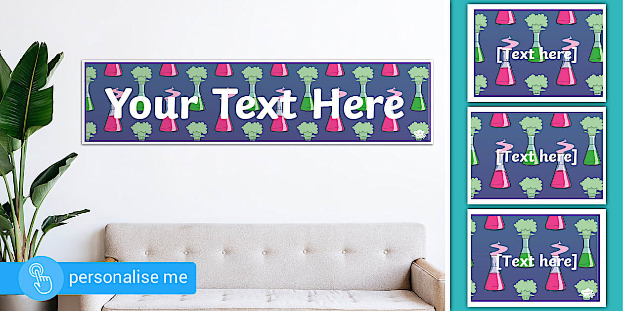 Mad Science Editable Banner | Twinkl Party