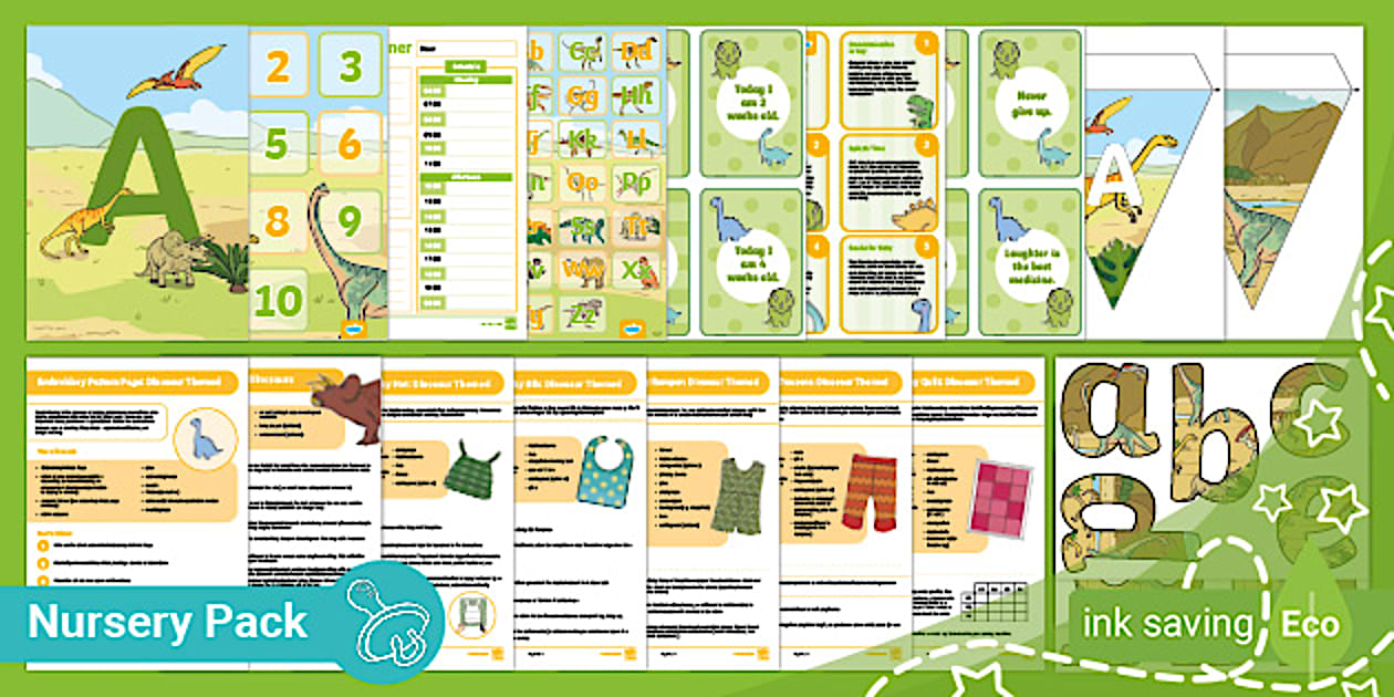 FREE! - Dinosaurs Nursery Pack (teacher made) - Twinkl