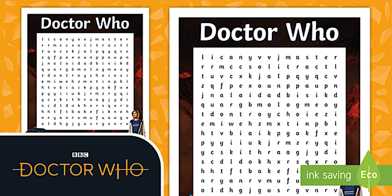Doctor Who Word Search | BBC | Educational Resources