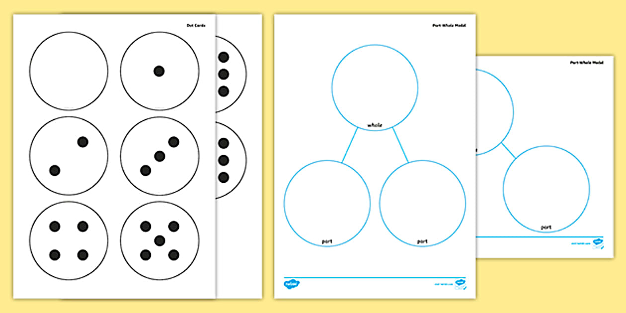 👉 Dot Cards Part-Whole Model Activity - Twinkl