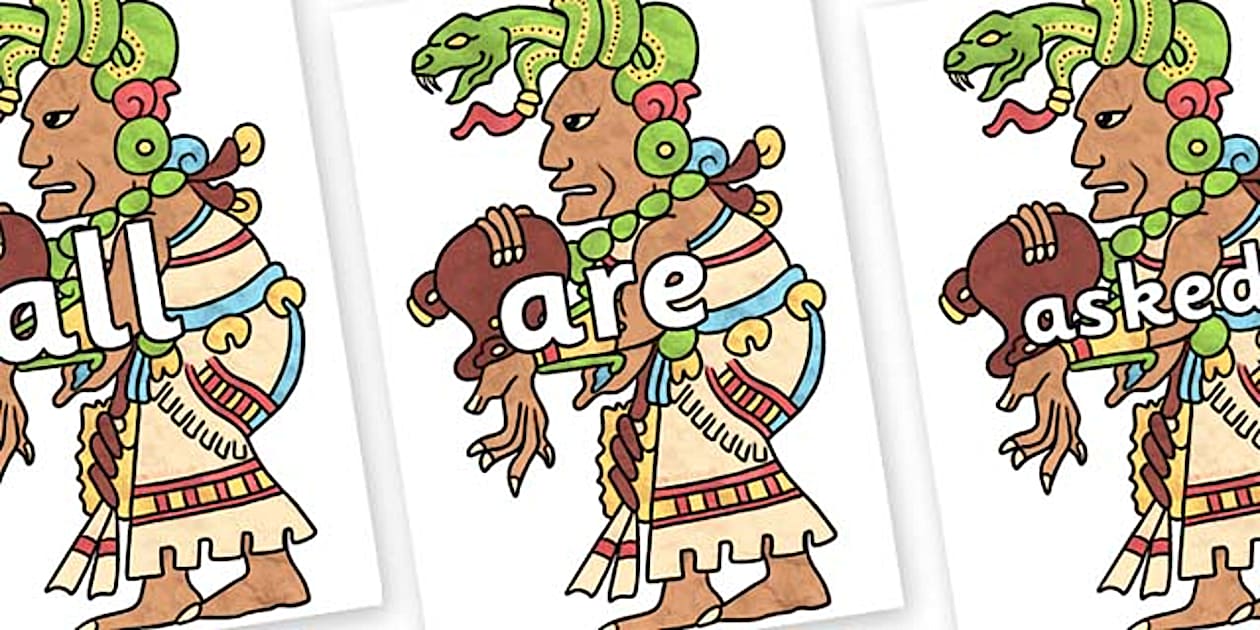 Precursive Tricky Words on Ix Chel (teacher made) - Twinkl