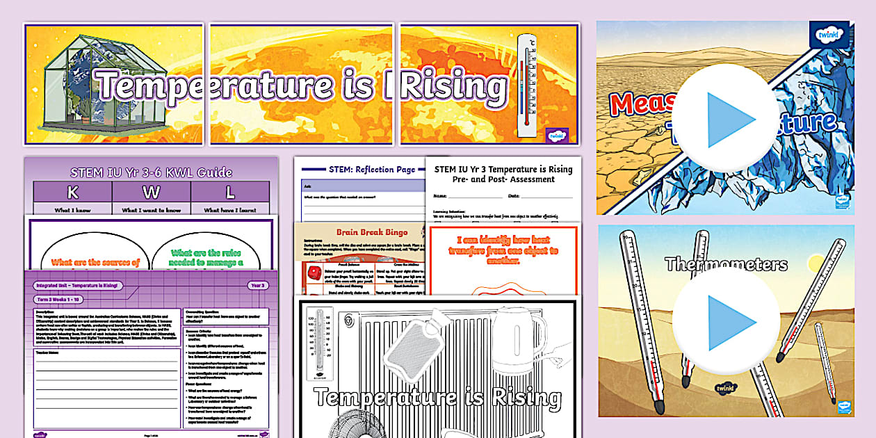 STEM IU Yr 3 Temperature is Rising Wk 1-2 (teacher made)