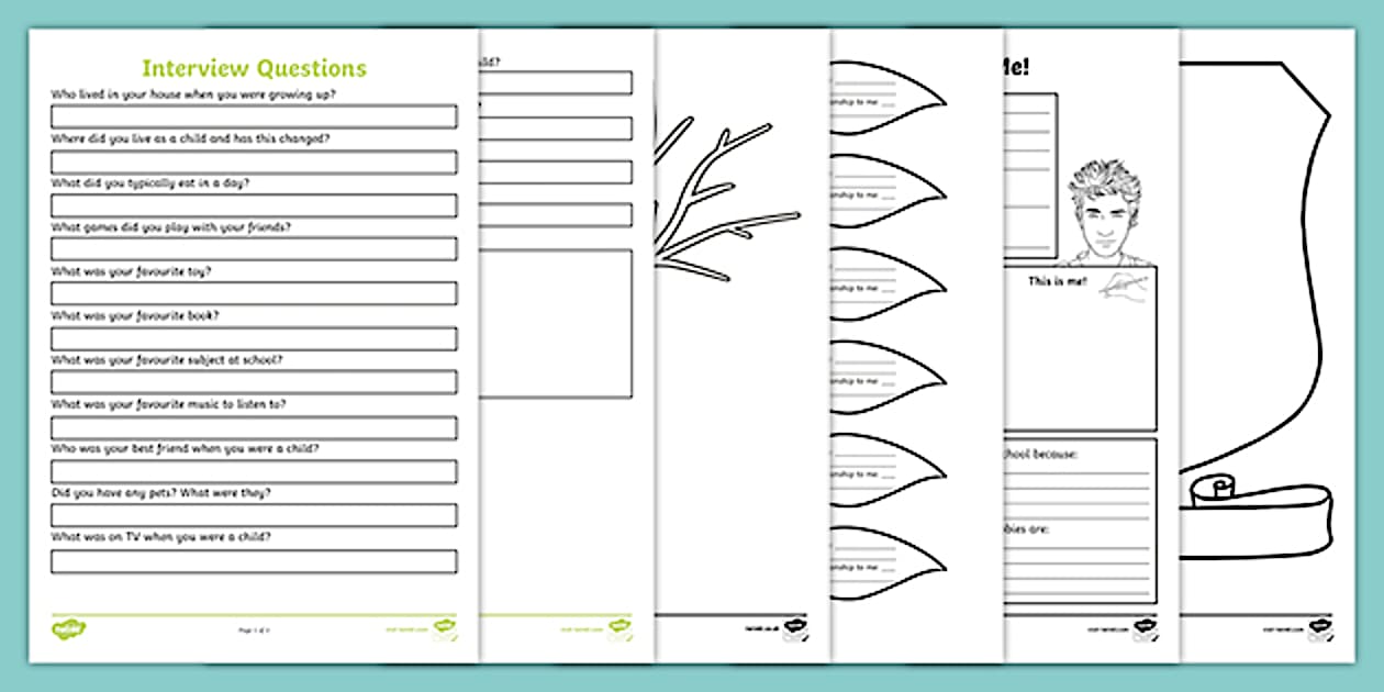 Age 7-9 Interview a Family Member Resource Pack - Twinkl