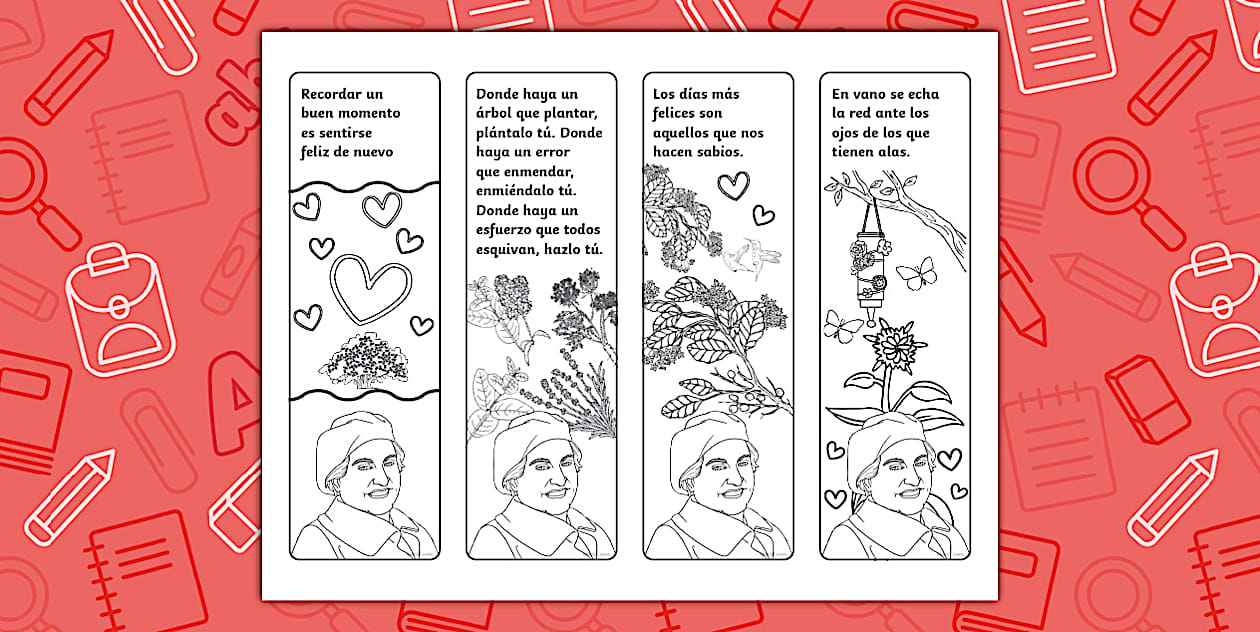 Marcapáginas: Gabriela Mistral