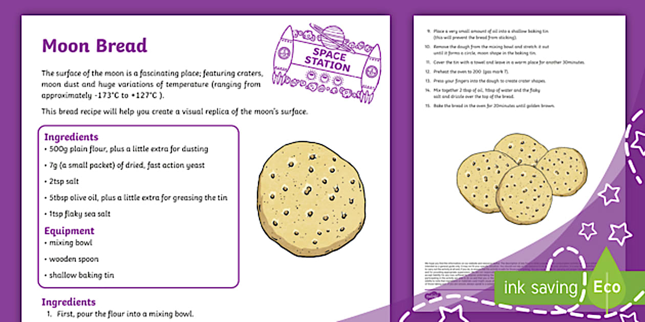 Moon Bread Recipe (teacher made) - Twinkl