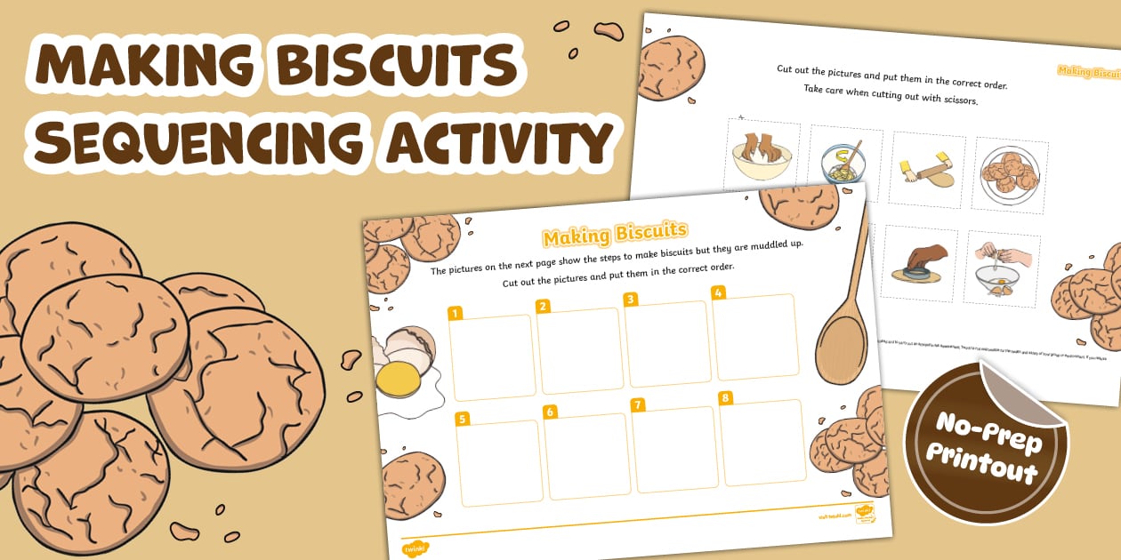 Making Biscuits Sequencing Activity