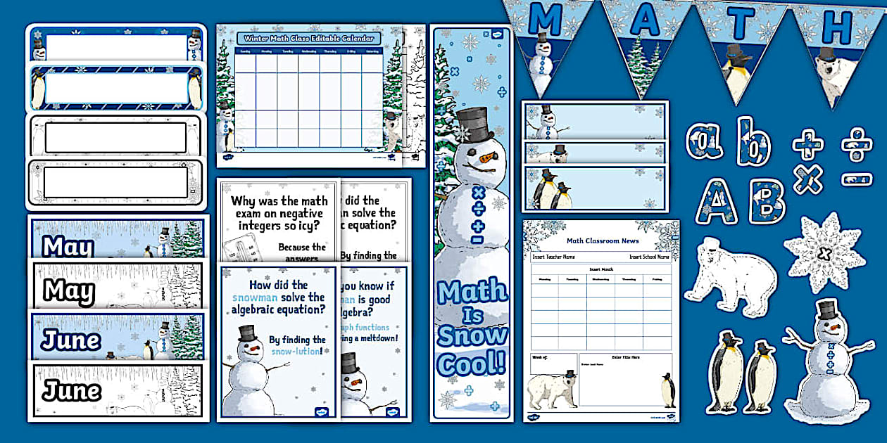 Winter Classroom Decor Pack for 6th Grade | Twinkl USA