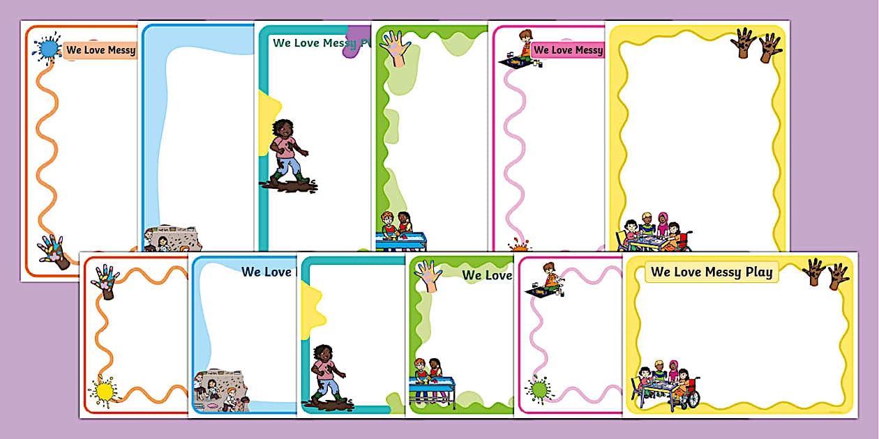We Love Messy Play Editable Signs | Twinkl - Twinkl