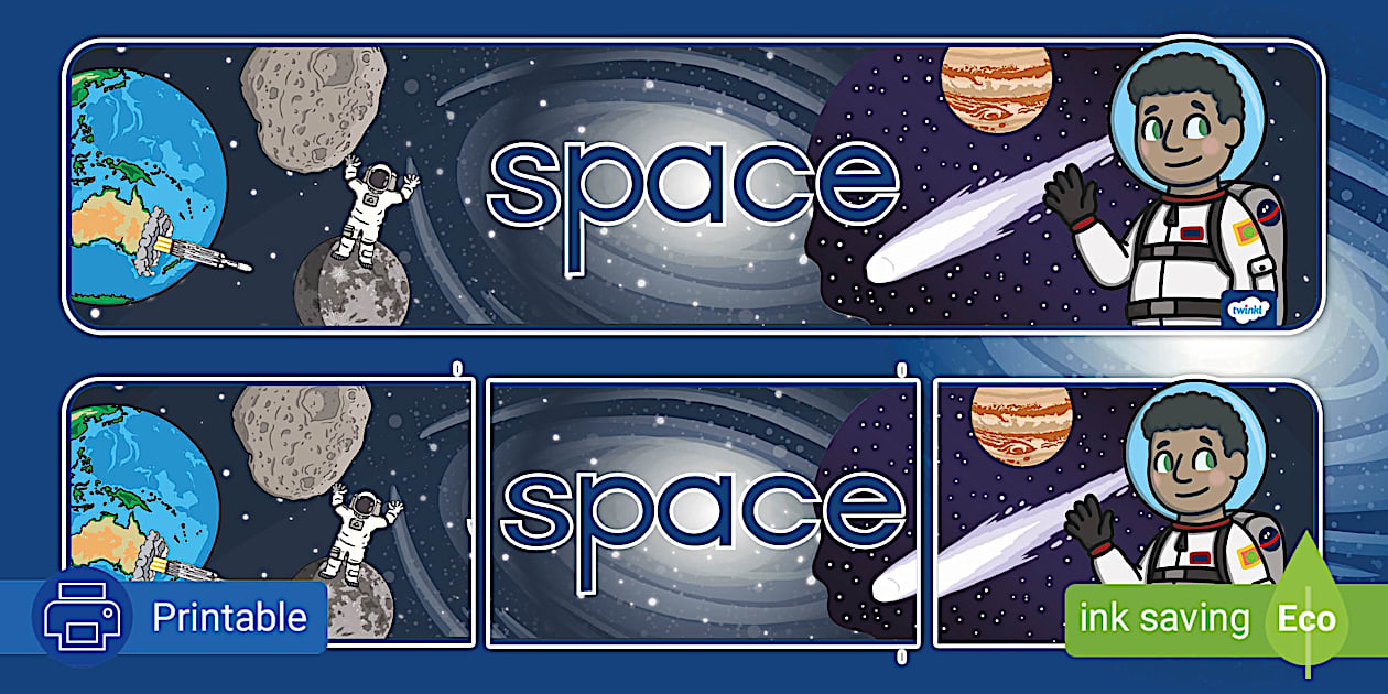 Space Display Banner - Twinkl South Africa - Twinkl
