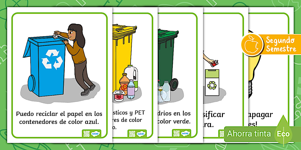 Póster: El reciclaje (teacher made) - Twinkl