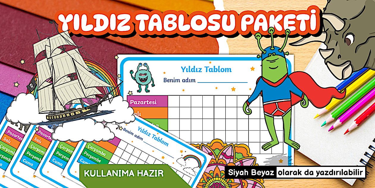 Yıldız Tablosu Paketi-Twinkl