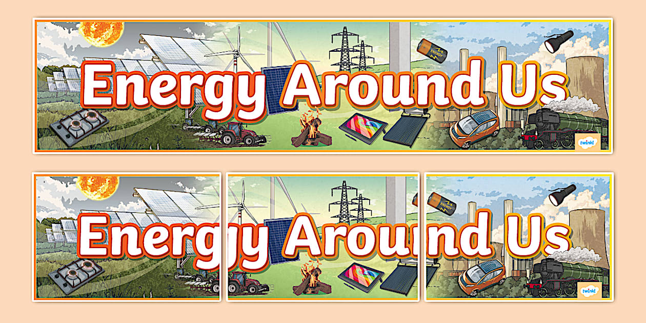 Banner: Energy Around Us (l'enseignant a fait) - Twinkl