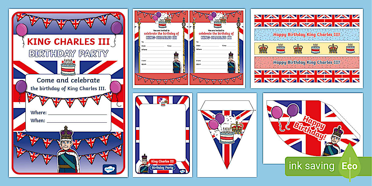 The King’s Birthday Party Role Play Pack - Twinkl