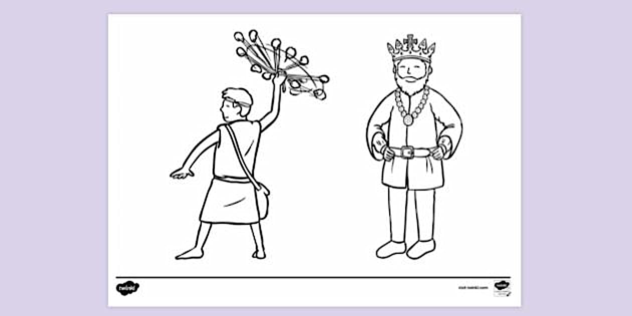 King David Colouring Page | Colouring Sheets (teacher made)