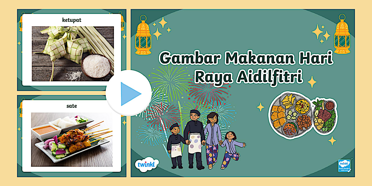 Gambar Makanan Hari Raya Aidilfitri PowerPoint - Twinkl