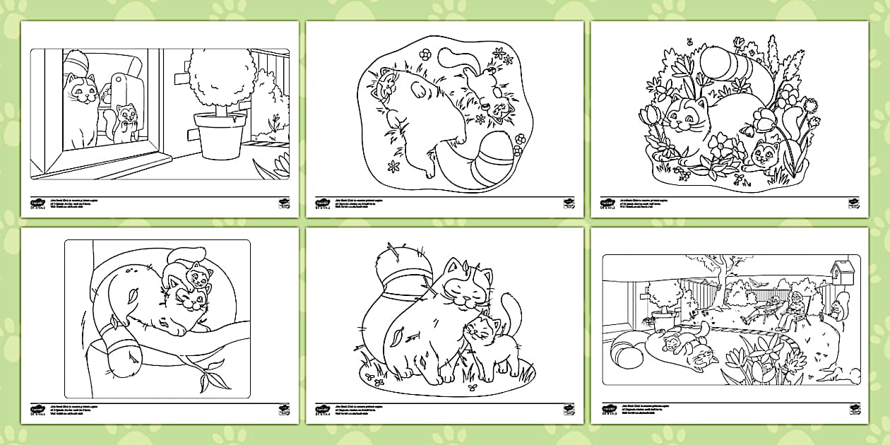 Muffin's Worst Nightmare: Cute Cats Colouring Pages