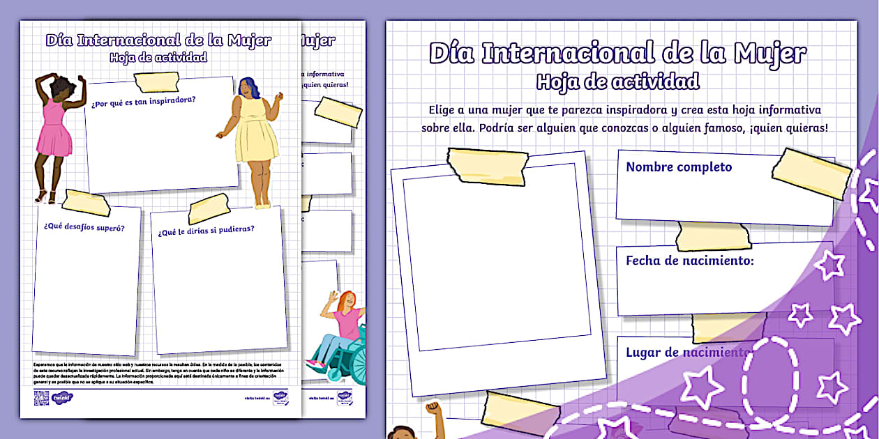 Hoja informativa: Día Internacional de la Mujer - Twinkl