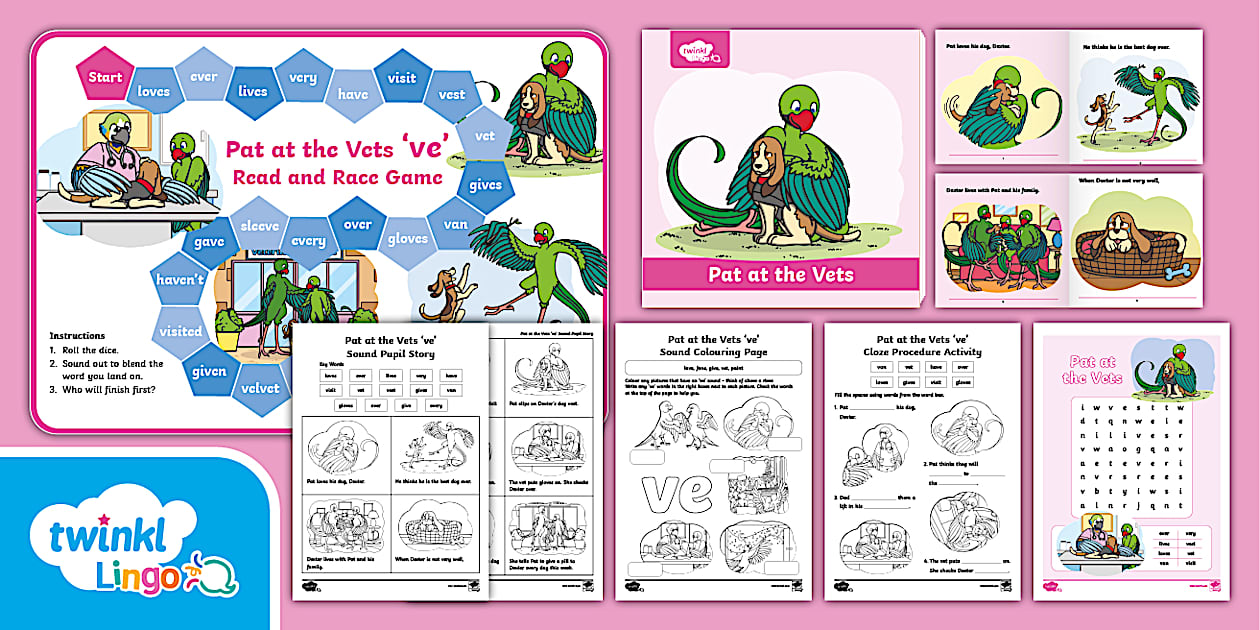 Pat at the Vets 've' eBook Activity Pack
